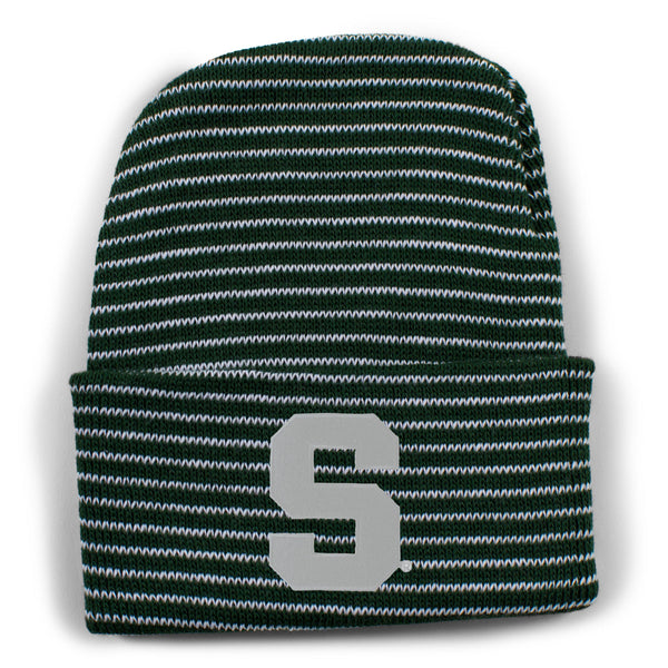 Michigan State Stripe Knit Cap – Two Feet Ahead